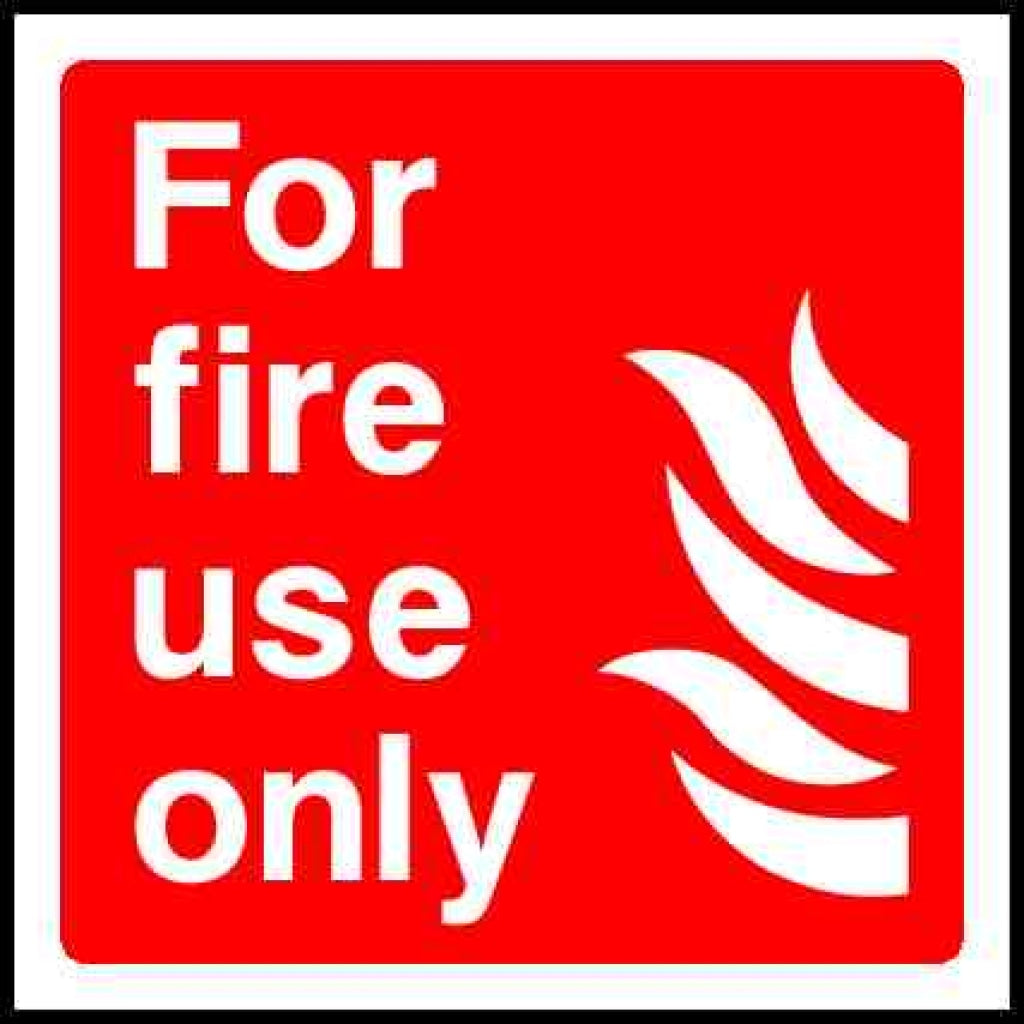 For fire use only| Fire Equipment, Size 200x150 Safety Sign