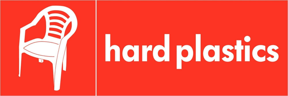 hard plastics| Recycling, Recycling Plastic, Size 300x100 Safety Sign