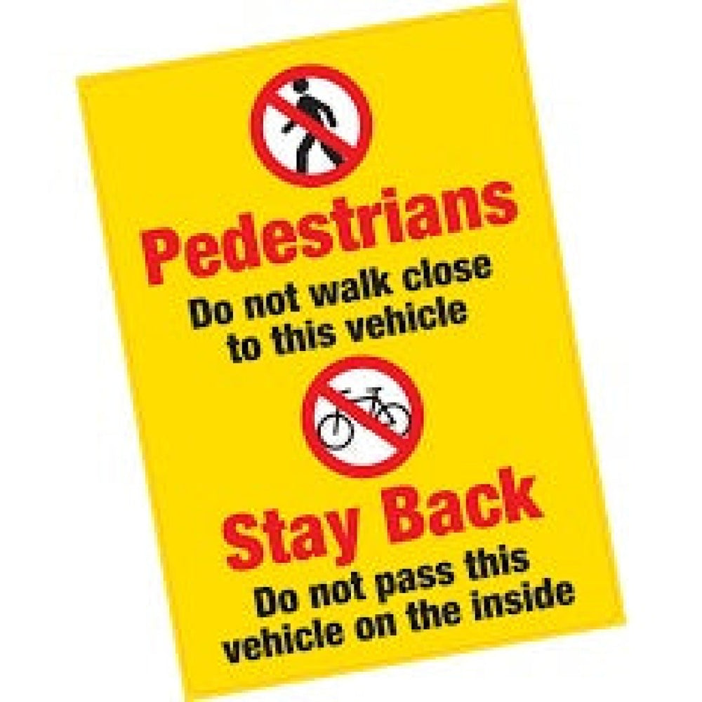 HGV, Coach, Truck & Trailer safety Signs & stickers. Bespoke available